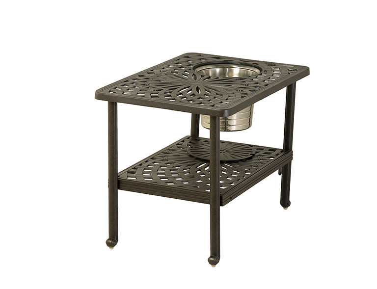 Mayfair 22"x32" Rect. Ice Bucket Side Table - Patio Connection