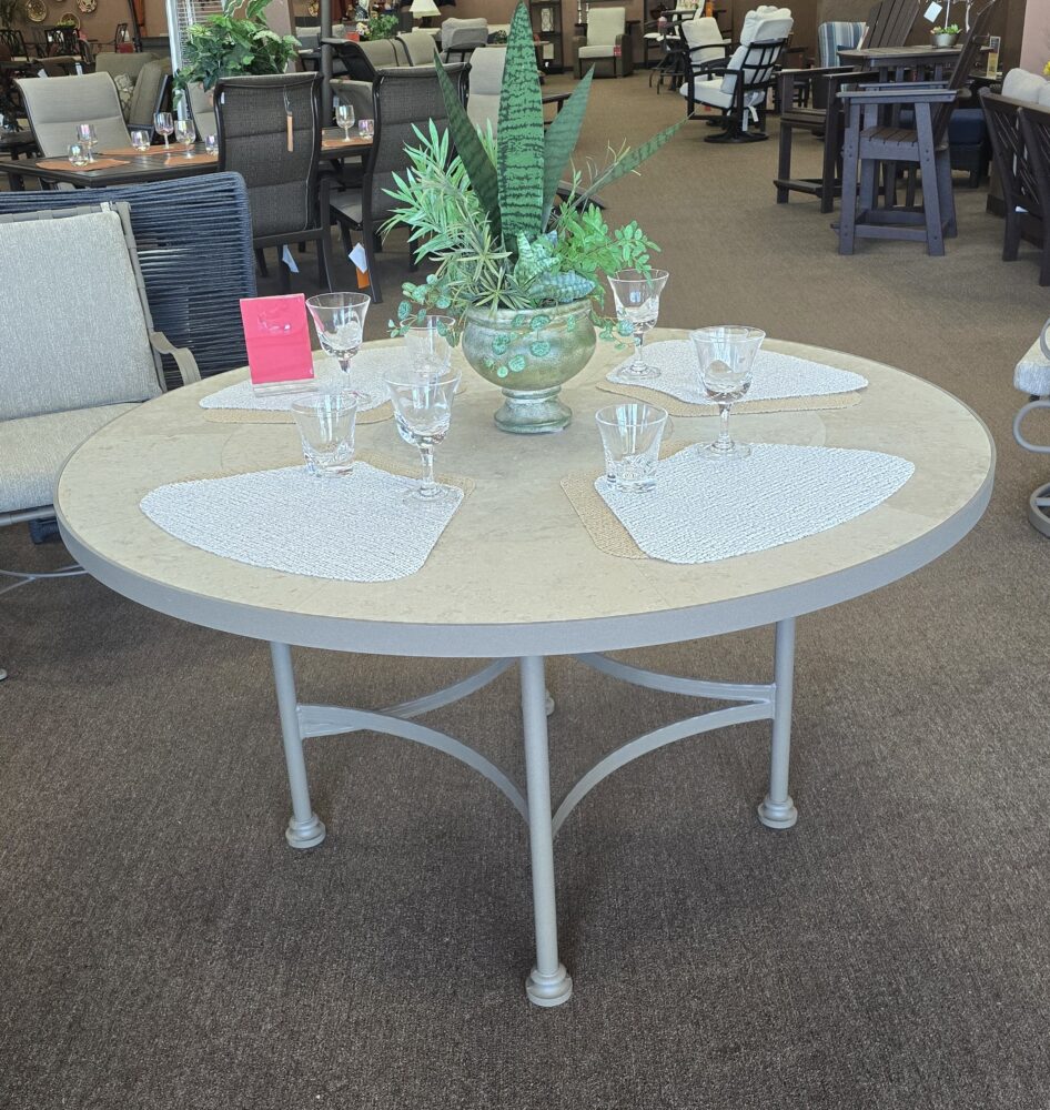 54" Rd Fresco Porcelain Dining Table - Patio Connection